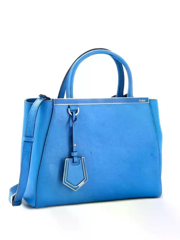 Fendi 2jours Leather Petite Satchel - Blue