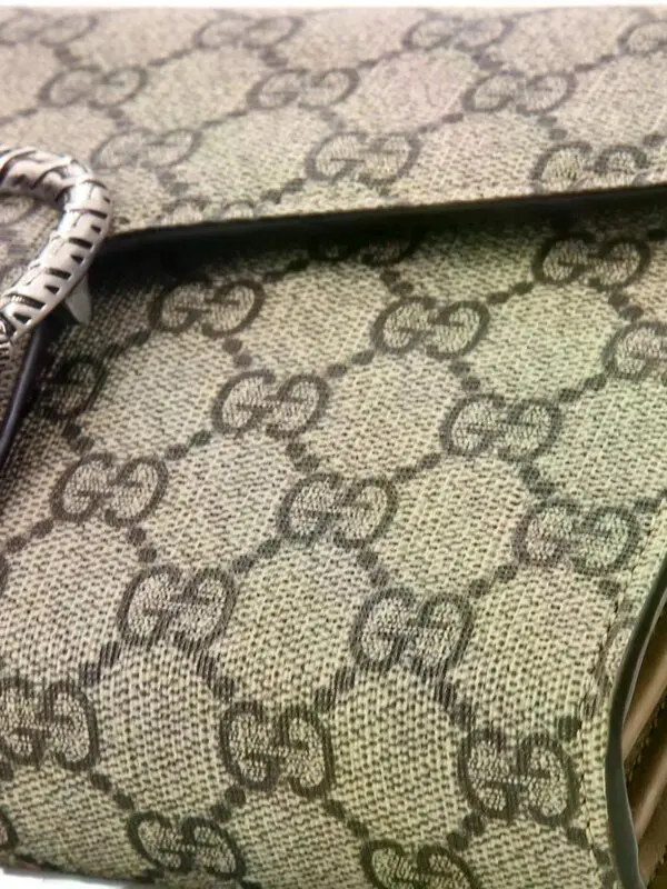 Gucci Dionysus Chain Wallet Gg Coated Canvas Small Crossbody Bag