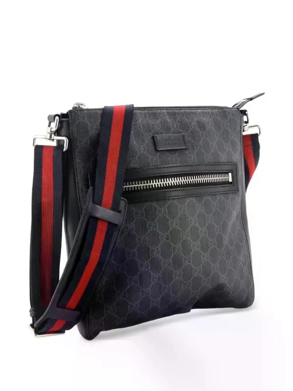 Gucci Gg Coated Canvas Messenger Bag