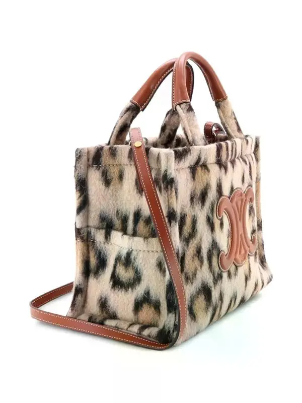 Celine Cabas Thais Printed Wool Small Tote Bag - Multicolour