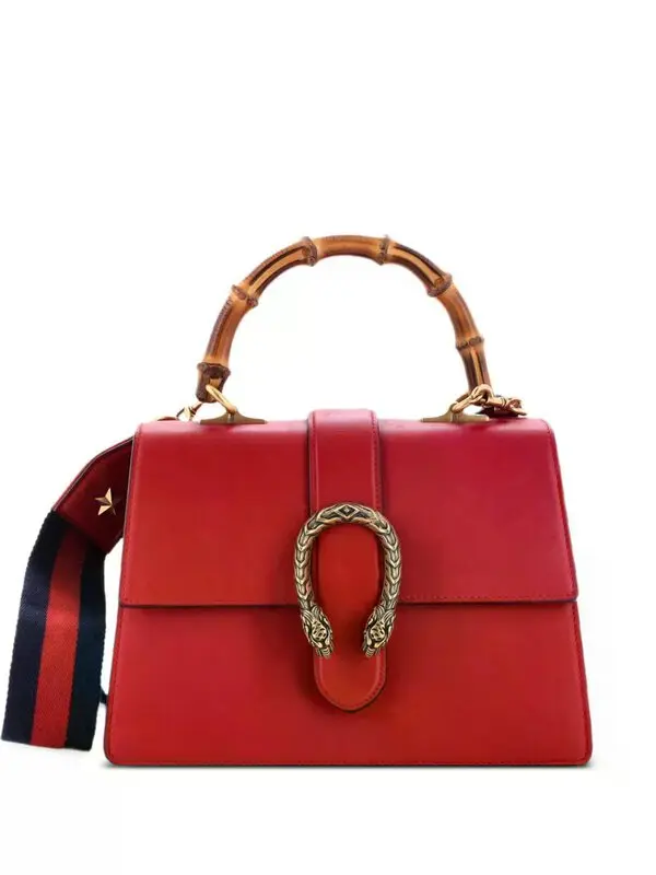 Gucci Dionysus Bamboo Top Handle Bag - Red