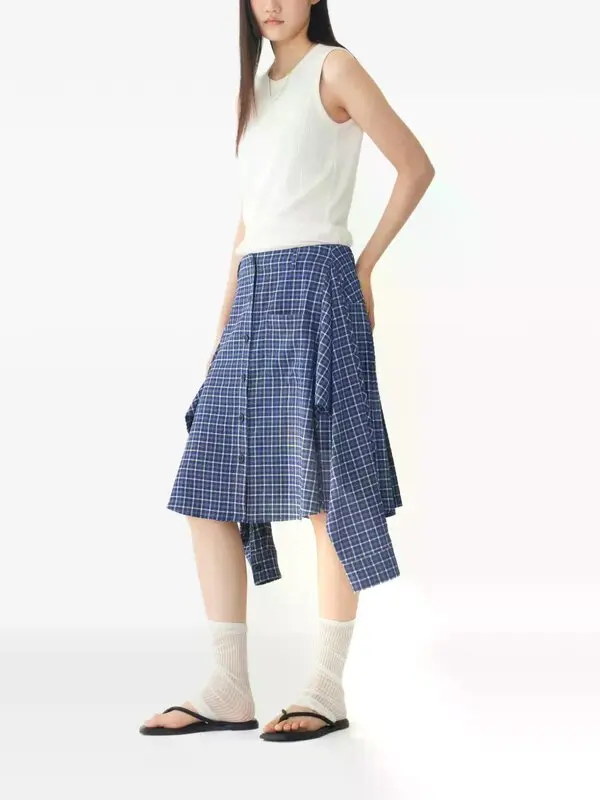 STUDIO TOMBOY Check-pattern Pleated Skirt