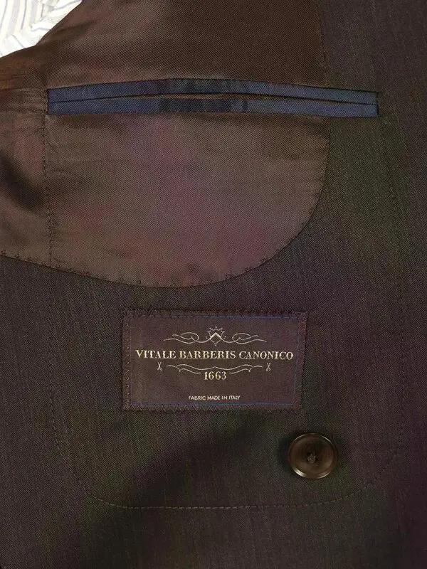 AL DUCA D’AOSTA 1902 Double-breasted Herringbone Suit