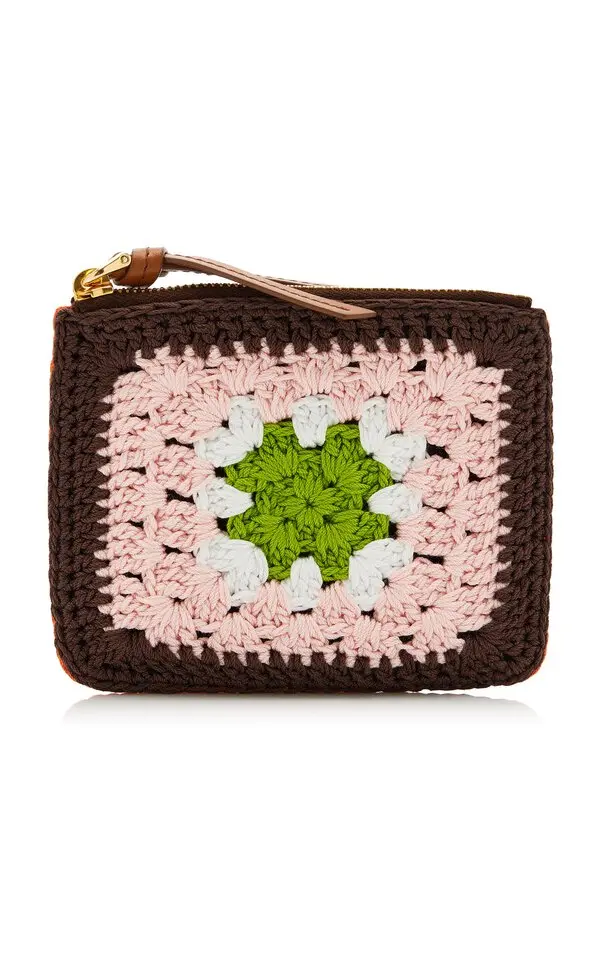 Miu Miu Crocheted Pouch - Multi