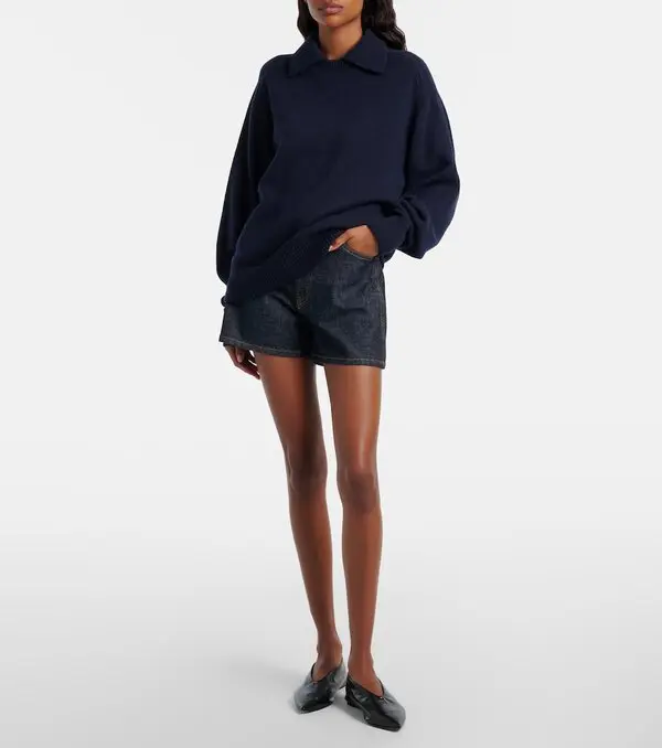 Khaite Danya Denim Shorts