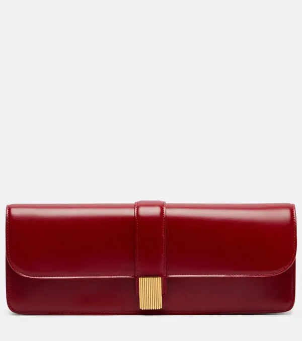 Khaite Blake Leather Clutch - Red