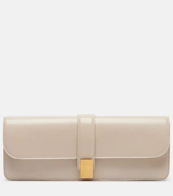 Khaite Blake Leather Clutch - White