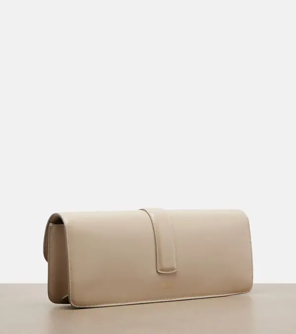 Khaite Blake Leather Clutch - White