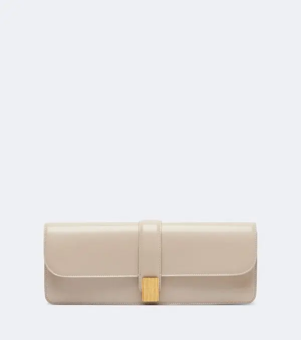 Khaite Blake Leather Clutch - White