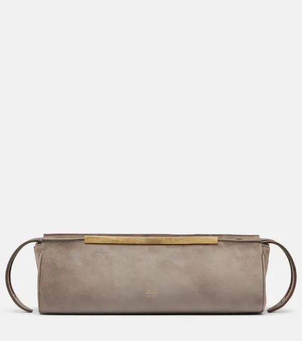 Khaite Donna Suede Clutch