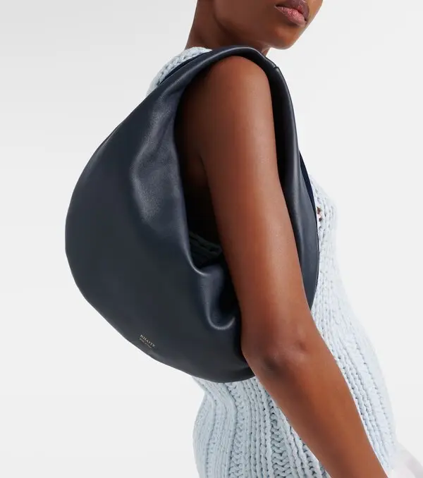Khaite Olivia Medium Leather Shoulder Bag - Blue