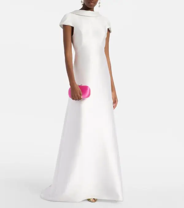 SELF-PORTRAIT Embellished Bow Clutch