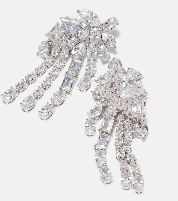 SELF-PORTRAIT Crystal Embellished Drop Earrings