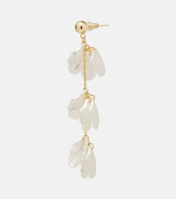 SELF-PORTRAIT Tiered Faux Pearl-embellished Drop Earrings
