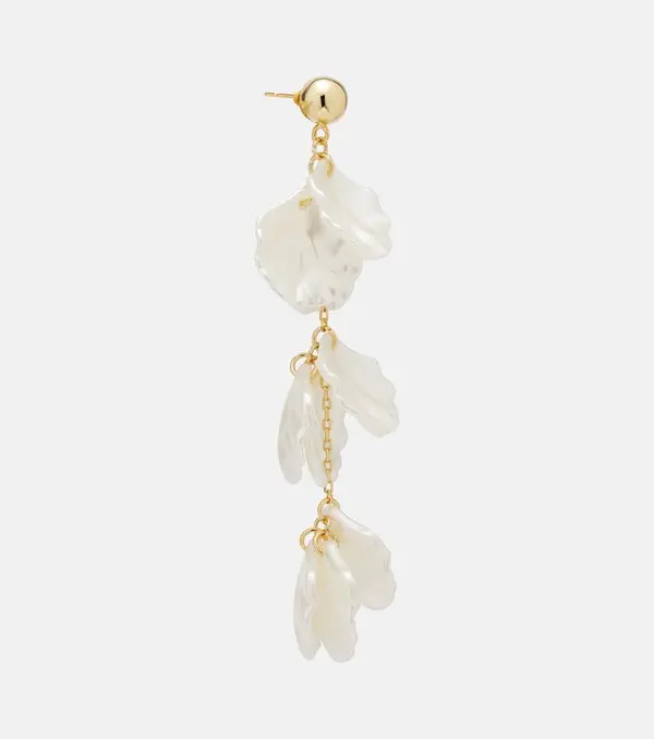 SELF-PORTRAIT Tiered Faux Pearl-embellished Drop Earrings