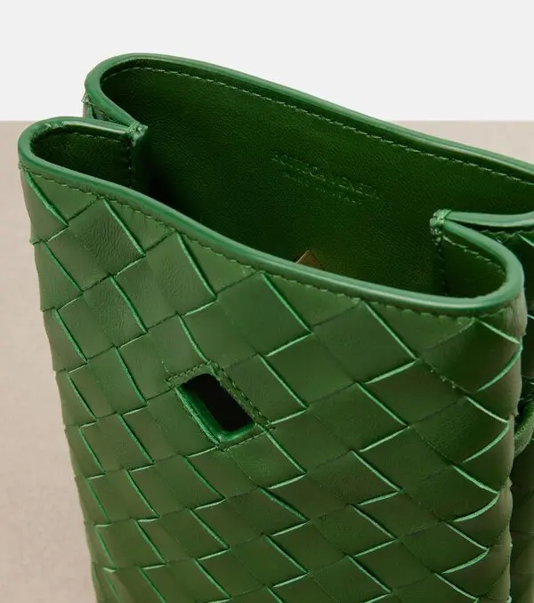 Bottega Veneta Andiamo Mini Leather Crossbody Bag - Green