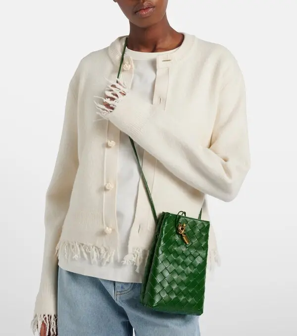 Bottega Veneta Andiamo Mini Leather Crossbody Bag - Green