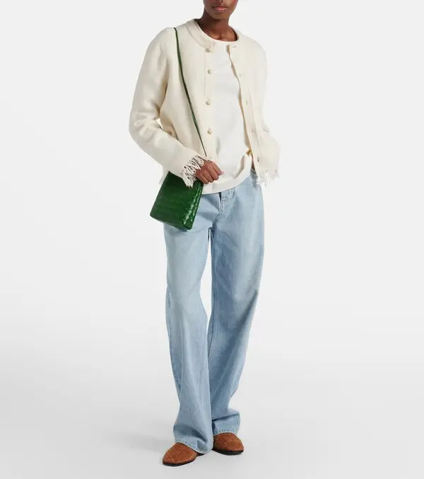 Bottega Veneta Andiamo Mini Leather Crossbody Bag - Green