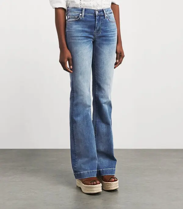 7 For All Mankind Dojo Slim Illusion Flared Jeans