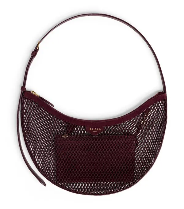 Alaïa Small Demi Lune Shoulder Bag - Red