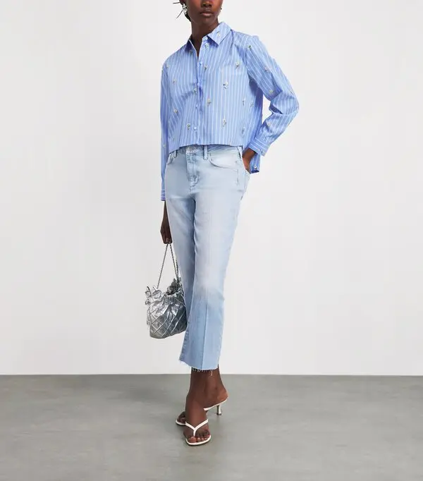 L'Agence Cropped Kendra Flared Jeans