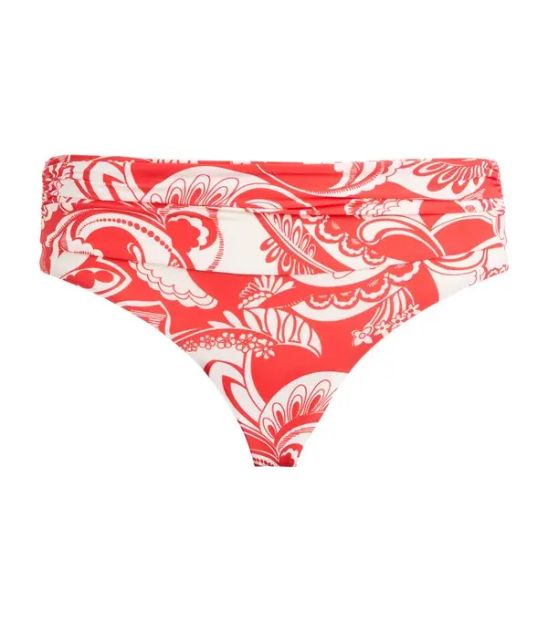 Melissa Odabash Floral Bel Air Bikini Bottoms - Red