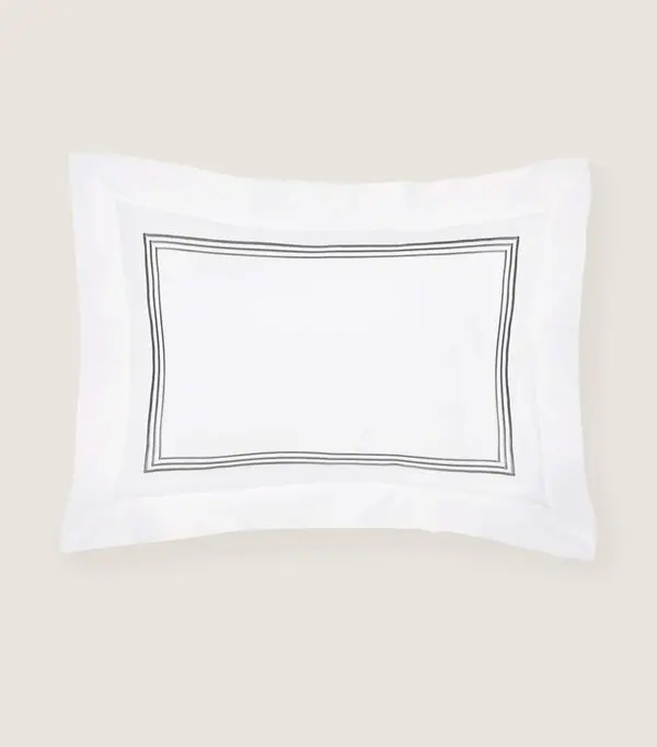 PRATESI Tre Righe Pillowcase - Grey