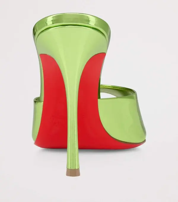 CHRISTIAN LOUBOUTIN Me Dolly Patent Leather Mules - Green