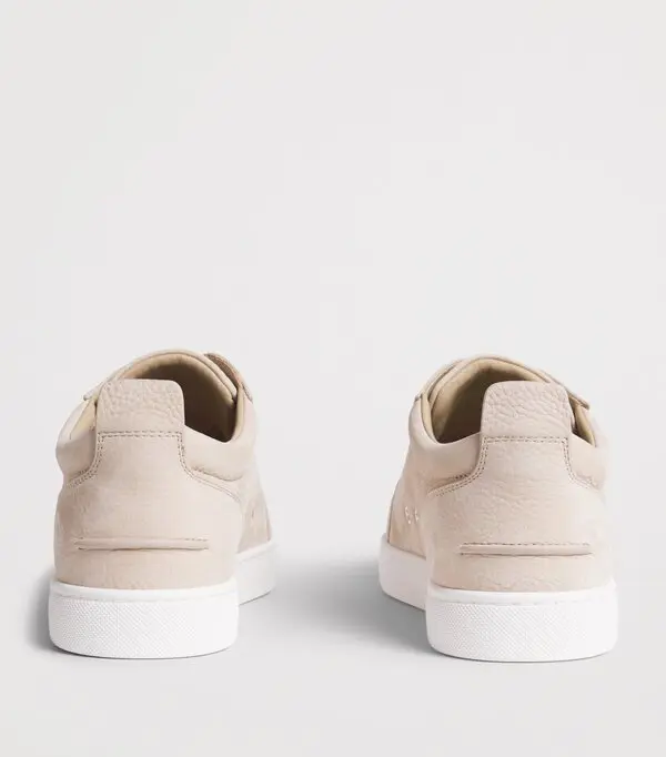 CHRISTIAN LOUBOUTIN St Louis Leather Slip-on Sneakers - Beige