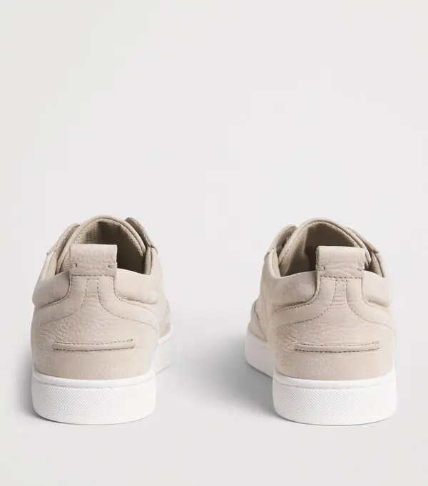 CHRISTIAN LOUBOUTIN Retero Low-top Leather Trainers - Beige