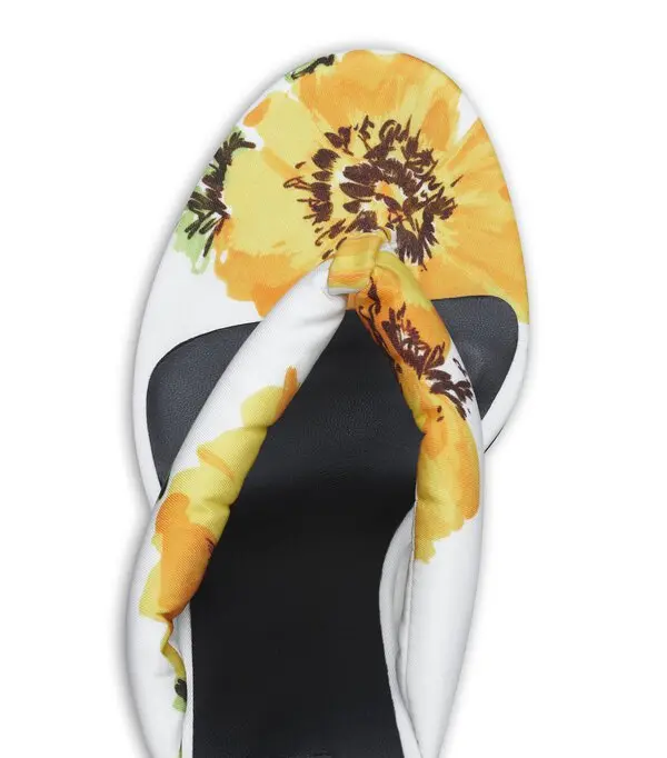 Alaïa Floral Thong Stiletto Mules 90