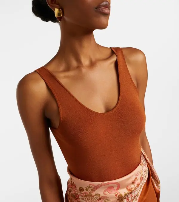 Zimmermann Aster Scarf-detail Maxi Dress - Brown