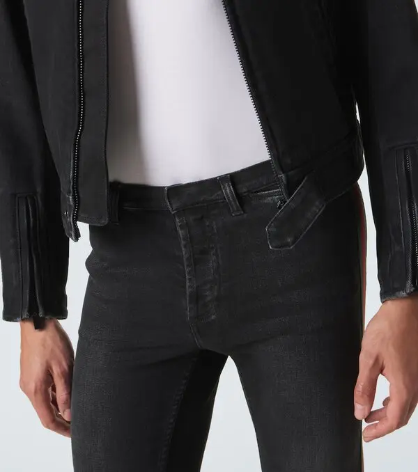 Gucci Web Stripe Flared Jeans