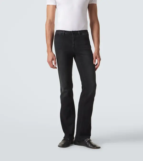 Gucci Web Stripe Flared Jeans