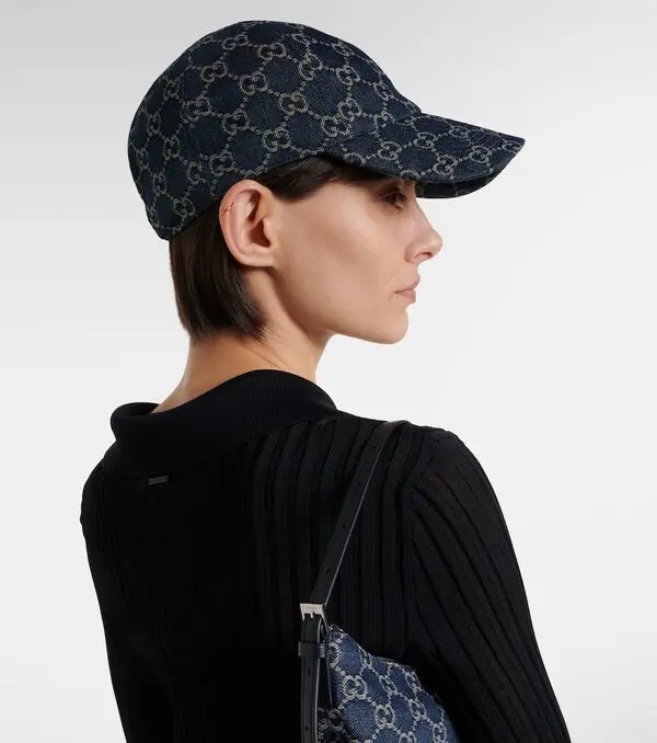 Gucci Monogrammed Cotton Baseball Cap