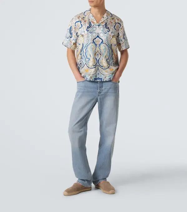 Orlebar Brown Maitan Paisley Silk Shirt