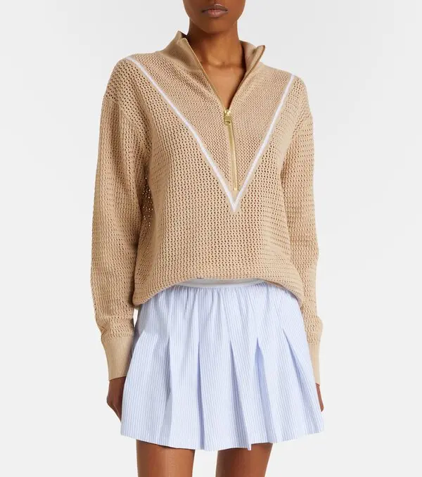 Varley Calva Half-zip Cotton Sweater