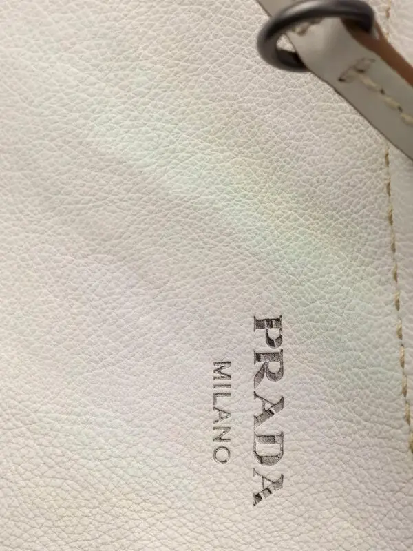 Prada Route Large Leather Bag - Neutrals