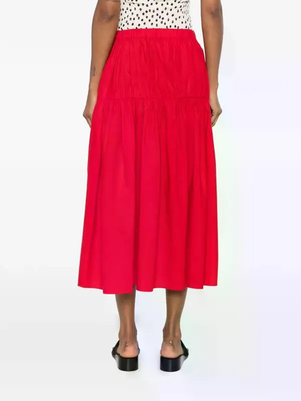 Maje Tiered Midi Skirt
