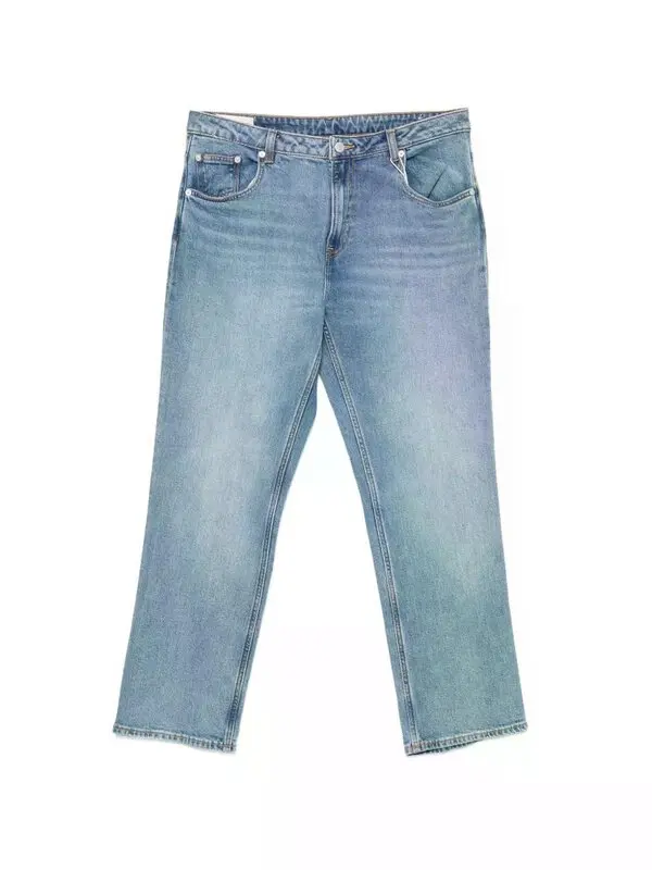 Gant Faded-effect Straight-leg Jeans - Blue