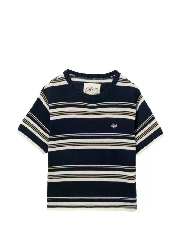 AAPE BY *A BATHING APE Striped T-shirt - Blue