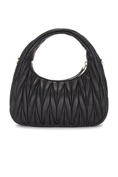 Miu Miu Wander Hobo Bag - Nero