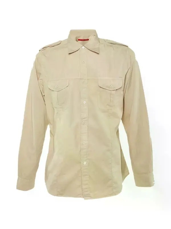 Prada Button-front Flap-pocket Shirt