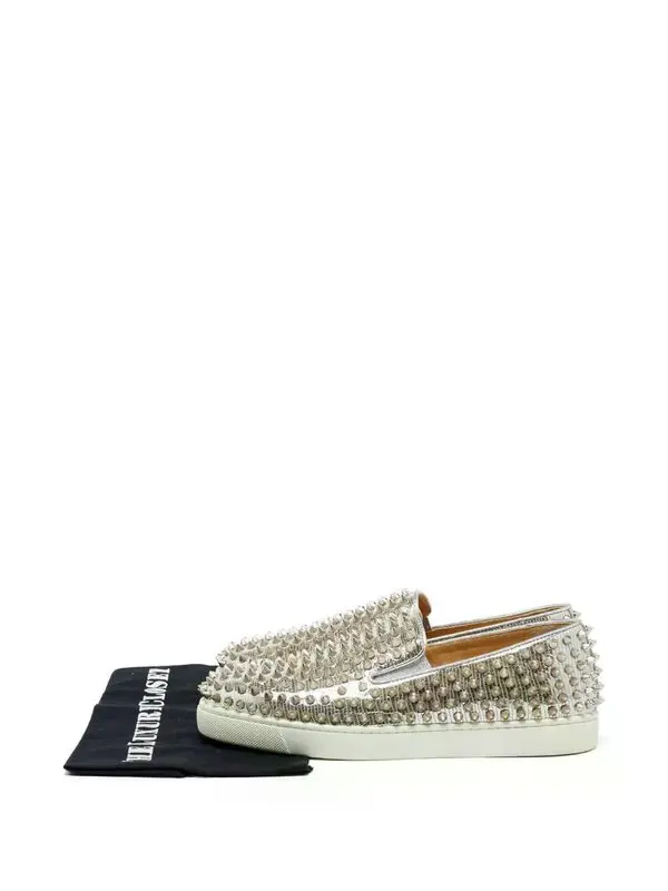 CHRISTIAN LOUBOUTIN Roller Boat Spike-embellished Sneakers