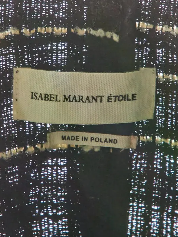 MARANT ETOILE Isabel Striped Asymmetrical Cardigan