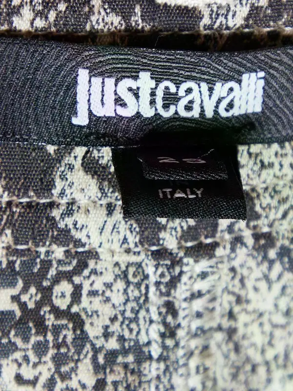 Just Cavalli Animal Print Button-front Midi Skirt