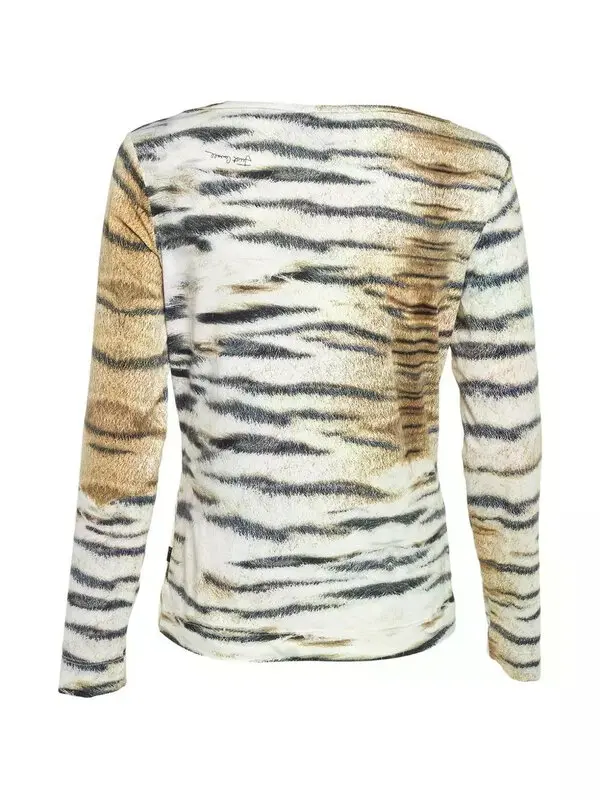 Just Cavalli Tiger Print Long Sleeve T-shirt
