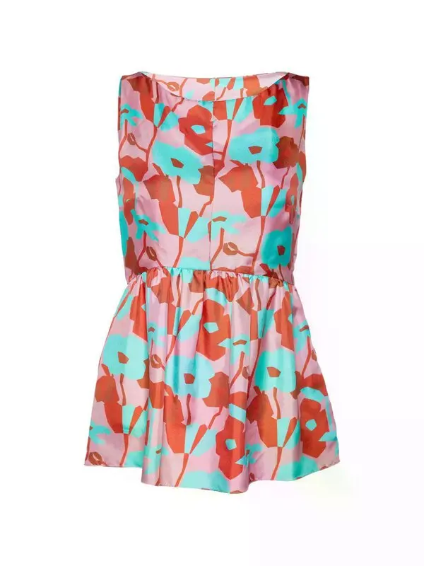 ROKSANDA Floral-print Peplum Top