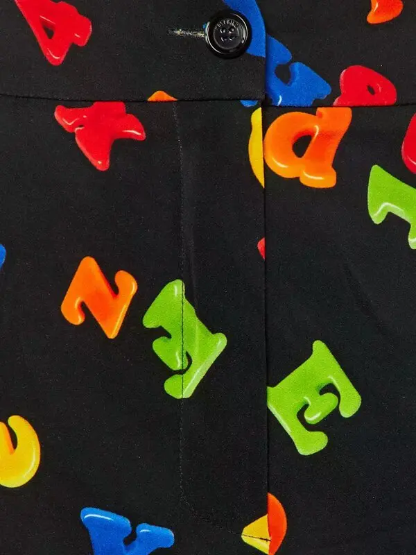 Moschino Letter Print Tailored Shorts