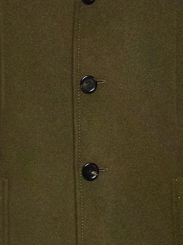 JOSEPH Bentley Double Wool Coat - Green